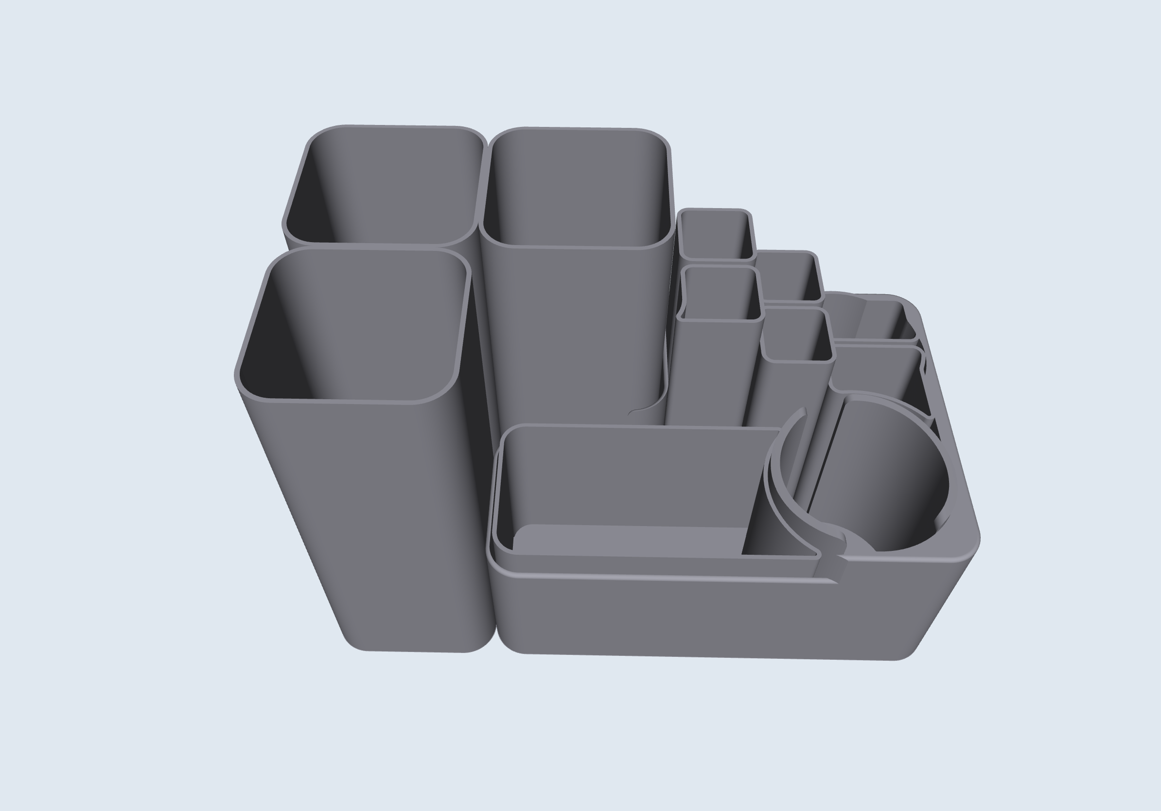 STL file desktop organizer modular 🏢 ・3D printable design to download・Cults