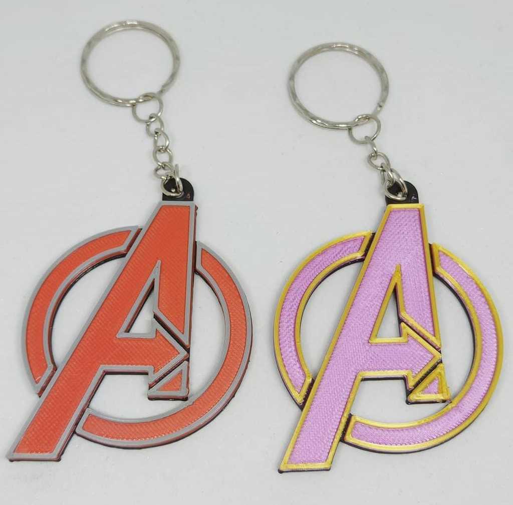 Free STL file Avengers Keychain (Remix) 🦸 (GCODE)・Design to download ...