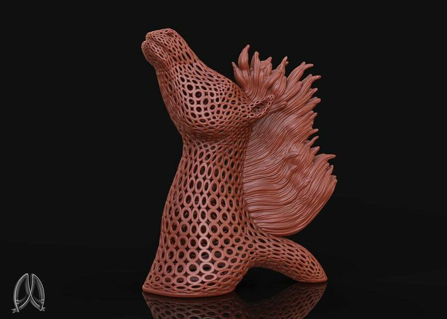 Free STL file Her Majesty - Voronoi 🐎 ・3D printing idea to download・Cults