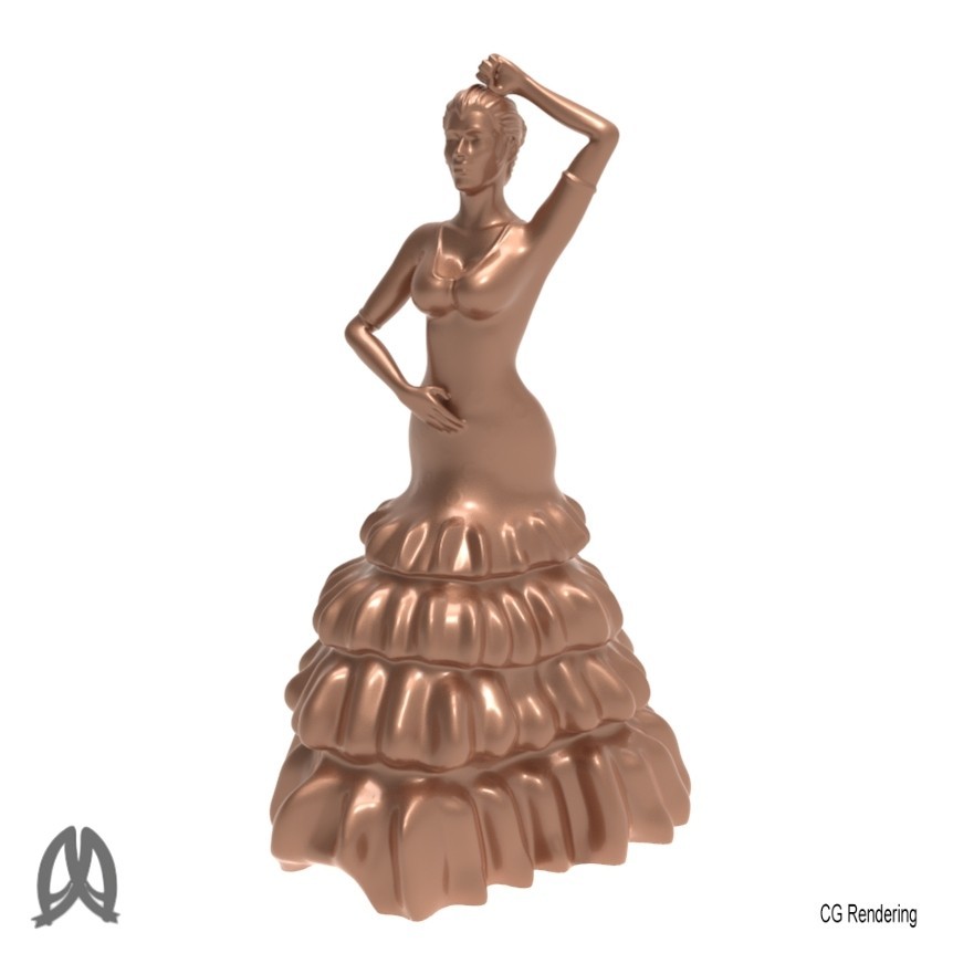 Free STL file Flamenco Dancer 🗿 ・Template to download and 3D print・Cults