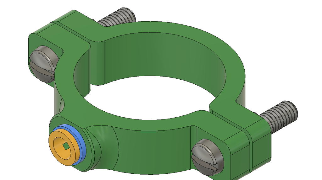 STL-Datei RO Wasser 40mm Abfluss Abwasser Rohrschelle für 1/4 ...