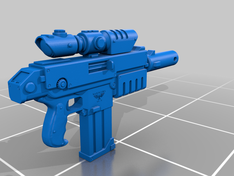 🎲 Manticora Pattern Bolter・Free STL File for ・Cults