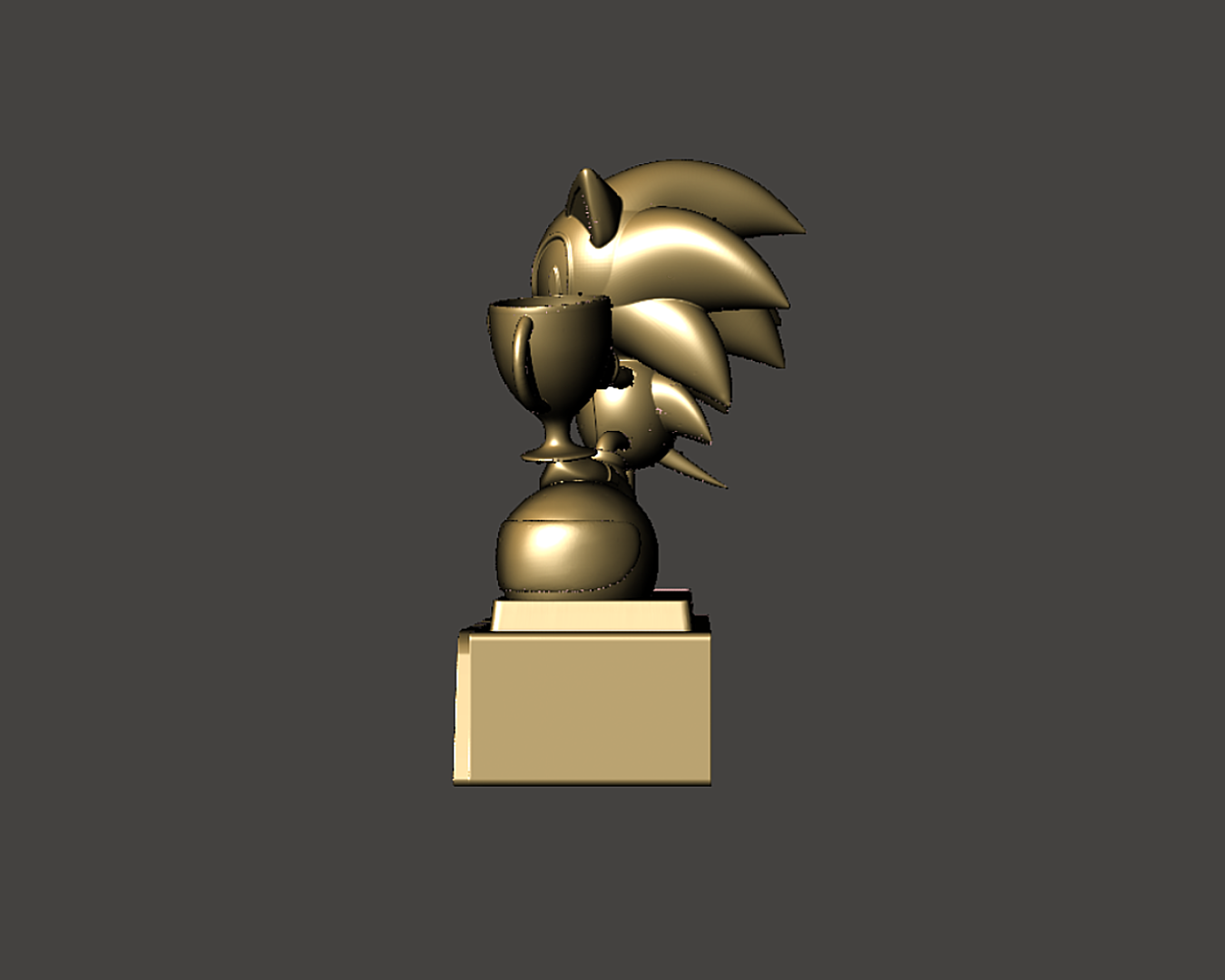 Archivo STL The Legendary Sonic F1 Trophy 🏆 ・Modelo imprimible en 3D ...