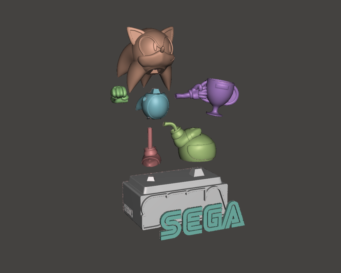 Archivo STL The Legendary Sonic F1 Trophy 🏆・Modelo imprimible en 3D ...