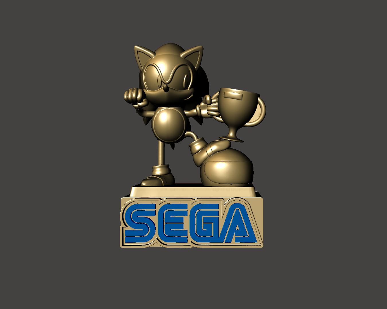 Archivo STL The Legendary Sonic F1 Trophy 🏆・Modelo imprimible en 3D ...
