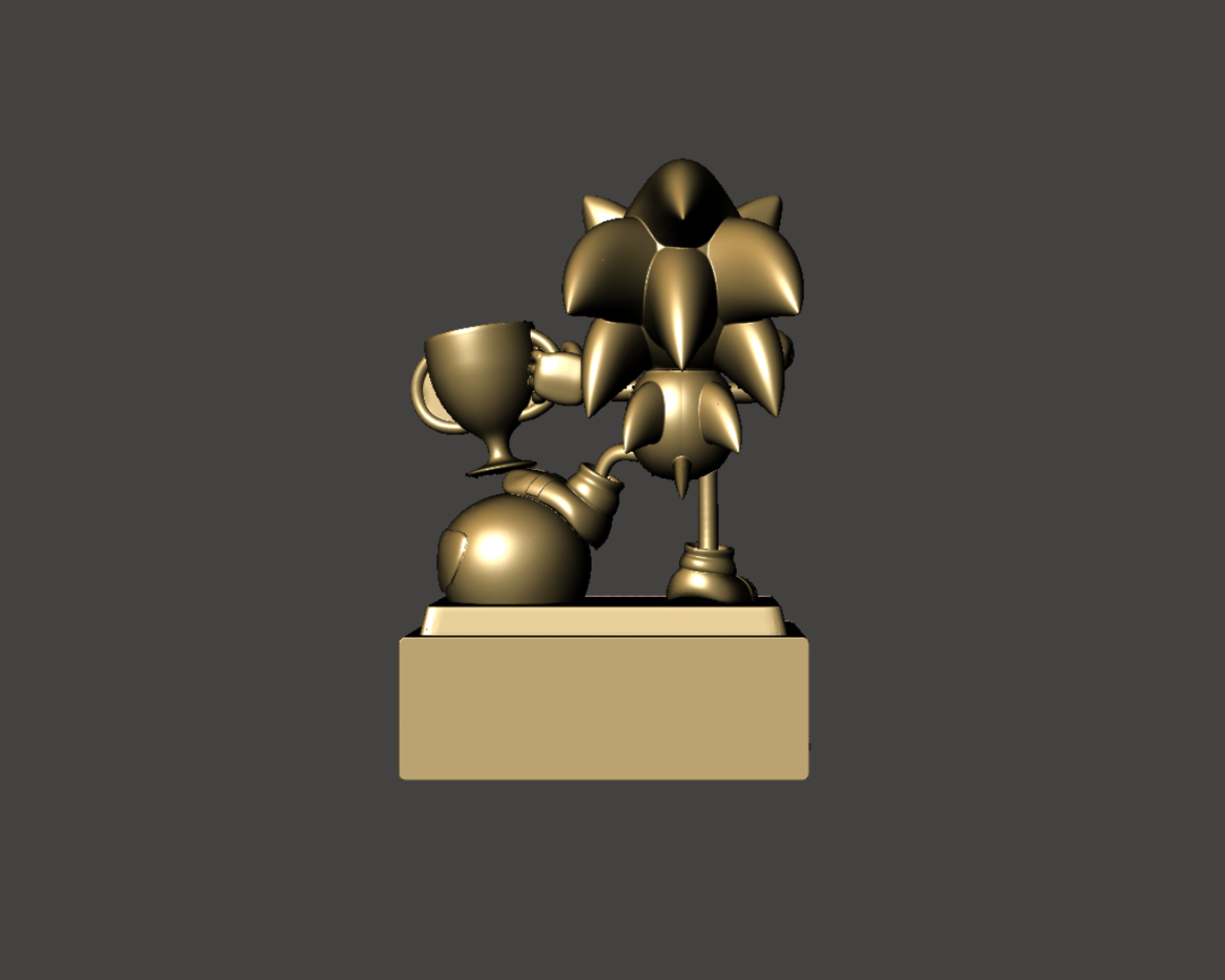 Archivo STL The Legendary Sonic F1 Trophy 🏆 ・Modelo imprimible en 3D ...