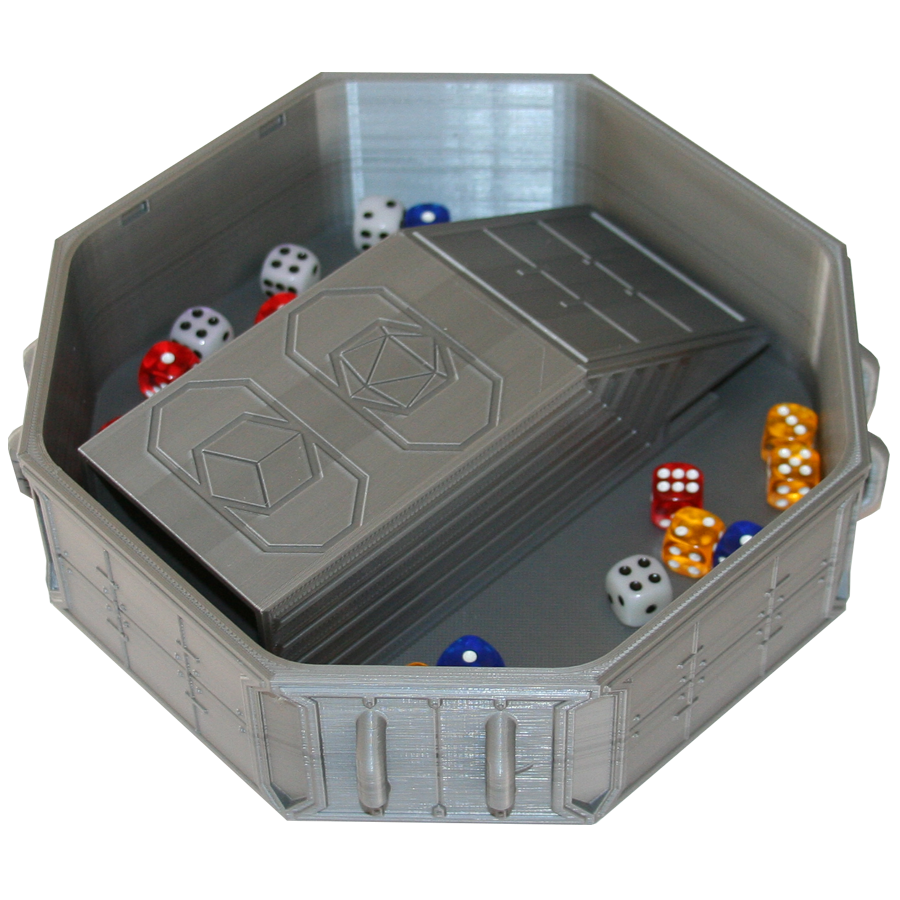 3D printing Dice Tray, Tower, and Latching Lid - War Gaming Terrain and ...