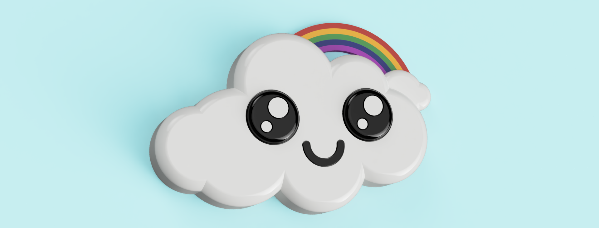 STL file Happy Cloud ☁️ ・3D printing idea to download・Cults