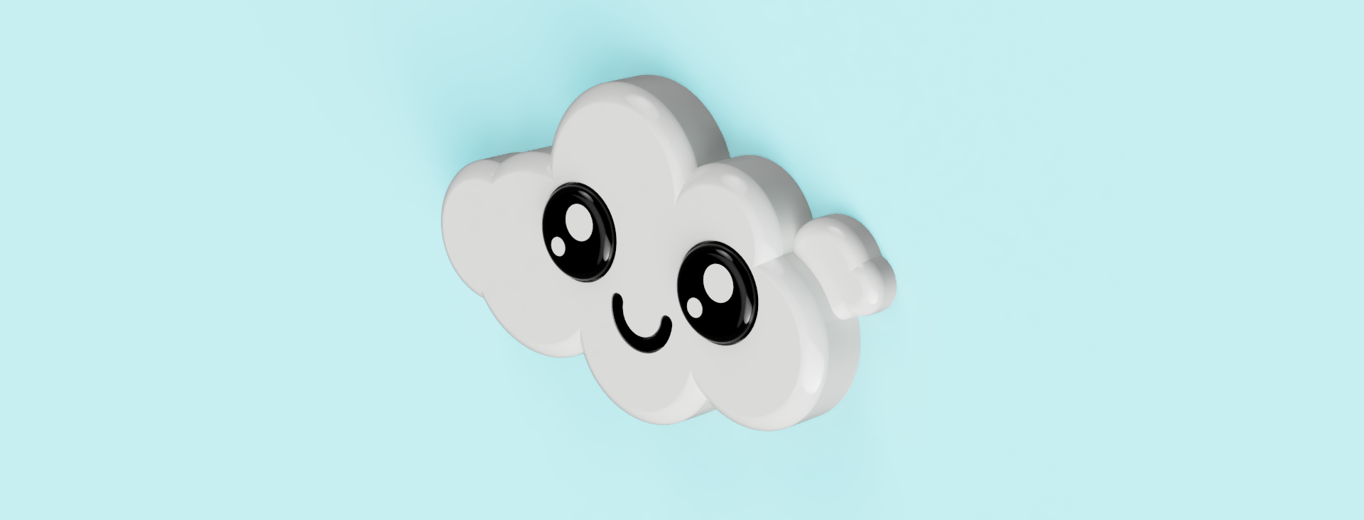STL file Happy Cloud ☁️ ・3D printing idea to download・Cults