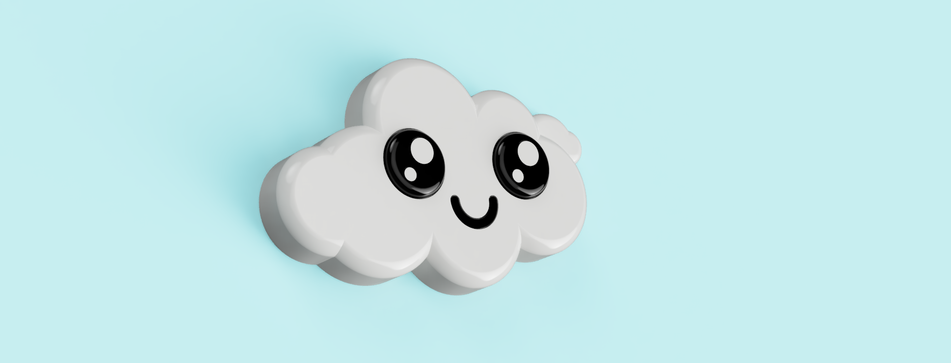 STL file Happy Cloud ☁️ ・3D printing idea to download・Cults