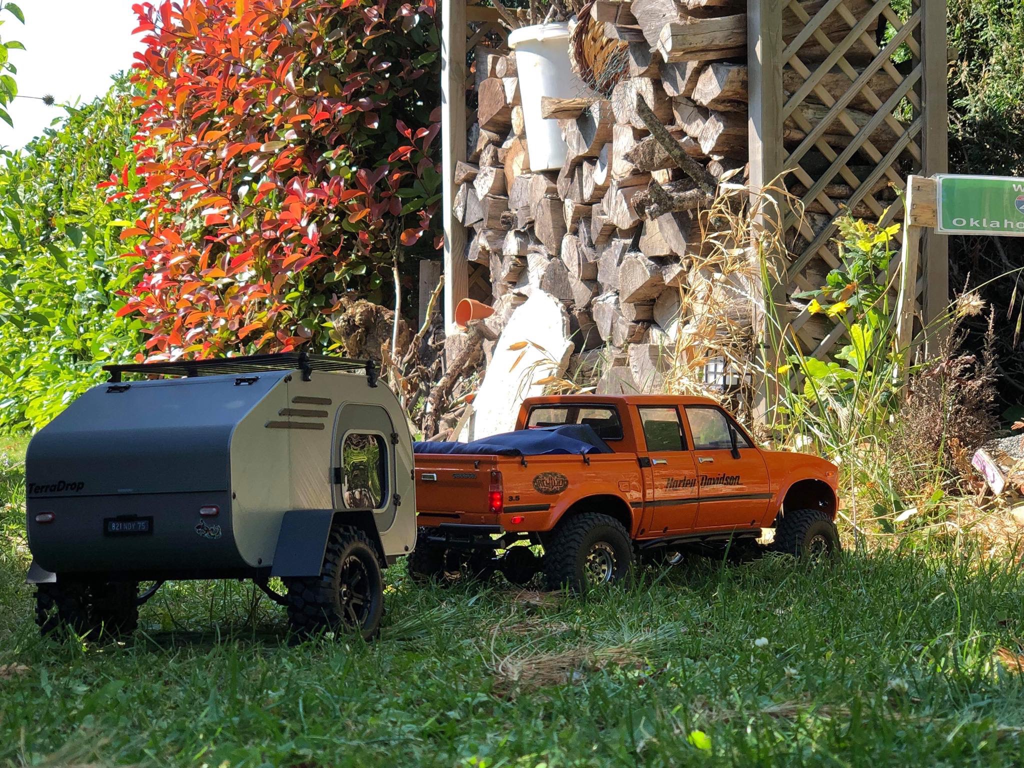 STL file 🦎Rc 1/10 scale camper Teardrop Terradrop off-road caravan ・3D ...