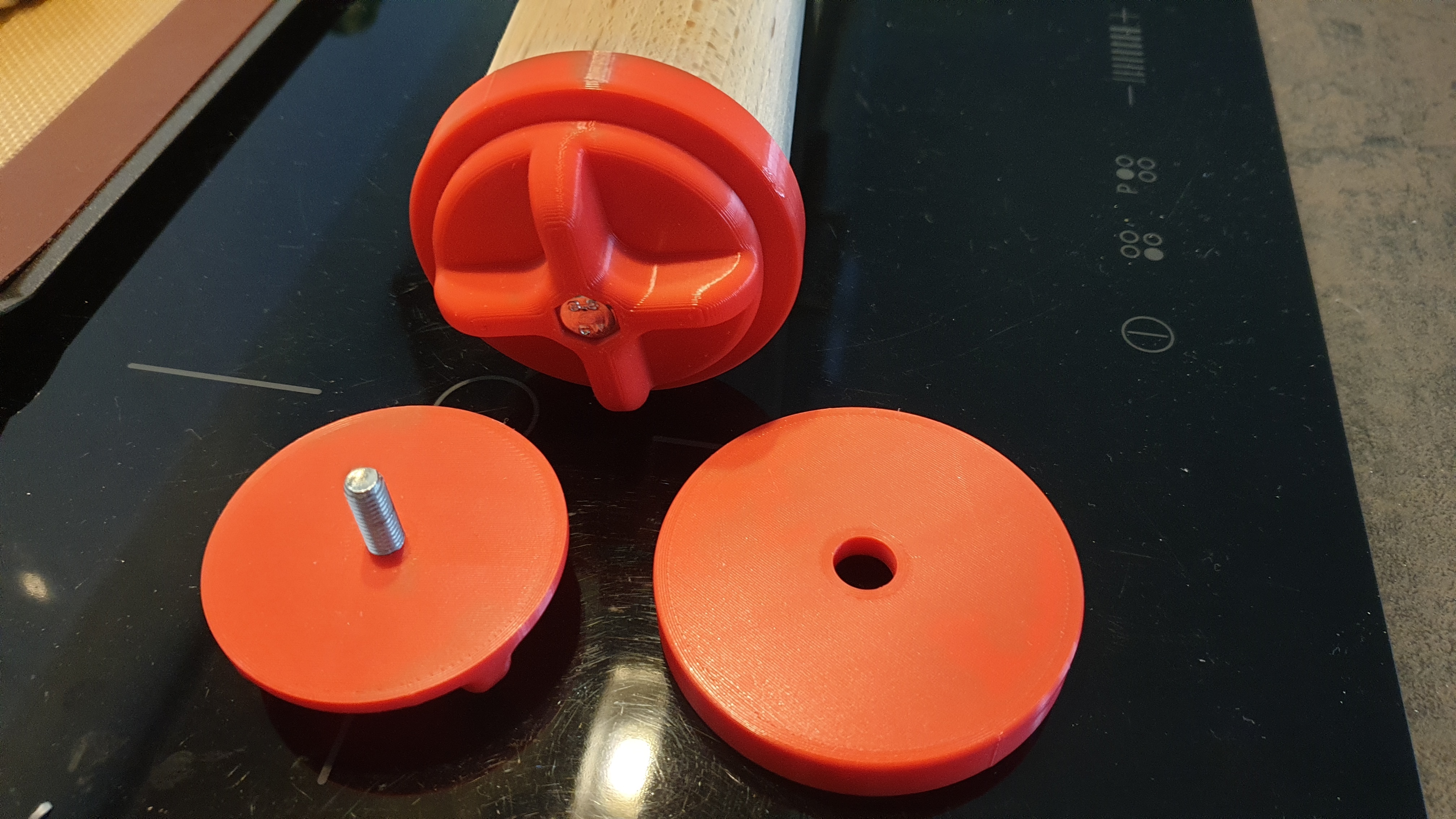Free STL file Height-adjustable pastry roll (rolling pin) 🧷 ・Object to ...