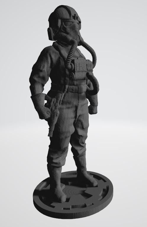 👔 TIE_Fighter_Pilot・ STL File for ・Cults