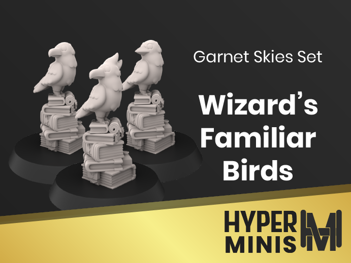 🐦 Chibi Wizard's Familiar Birds・ STL File for ・Cults