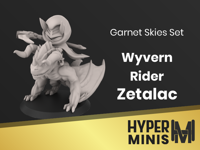 🐉 Chibi Wyvern Rider Zetalac・ STL File for ・Cults