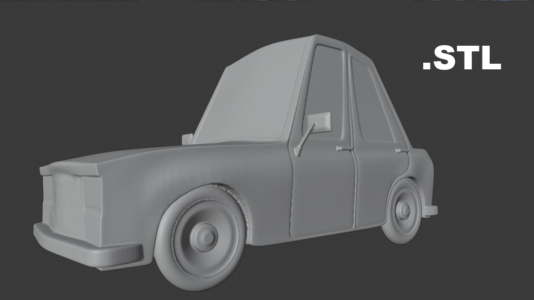 STL file CARTOON CAR 3D MODEL 🚗・Model to download and 3D print・Cults