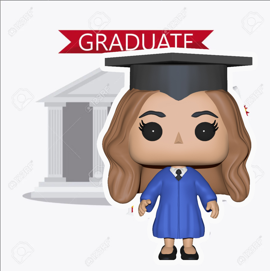 🎓 FUNKO GRADUATION・ STL File for ・Cults