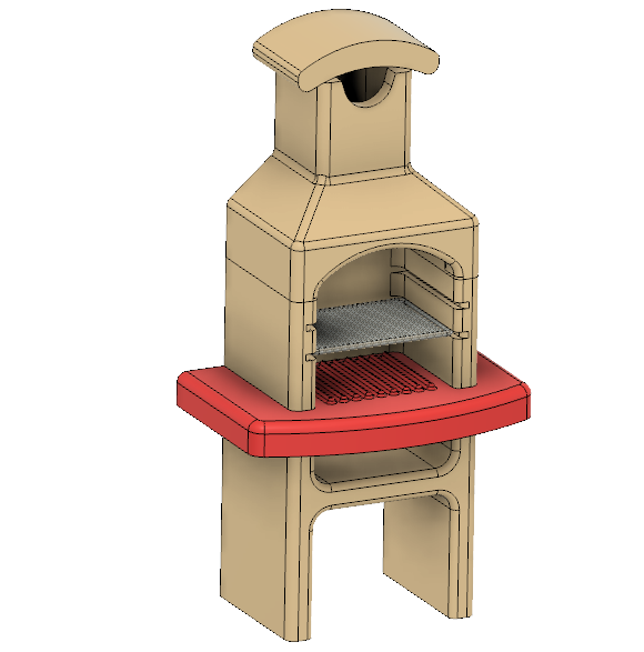 Free STL file Concrete barbecue 1:14 🎲 ・3D print design to download・Cults
