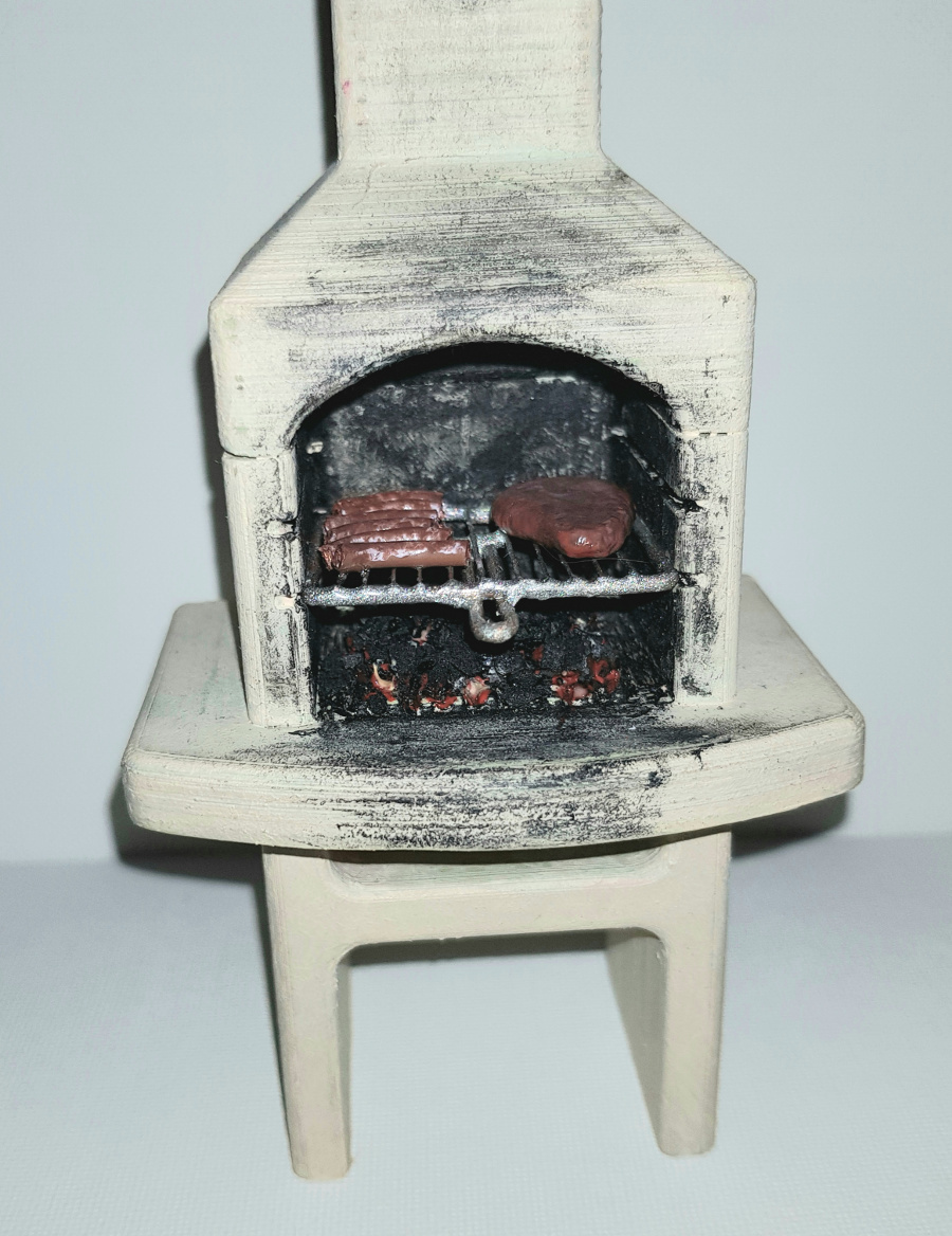 Free STL file Concrete barbecue 1:14 🎲 ・3D print design to download・Cults