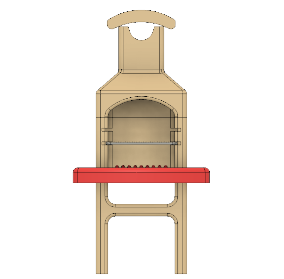 Free STL file Concrete barbecue 1:14 🎲 ・3D print design to download・Cults