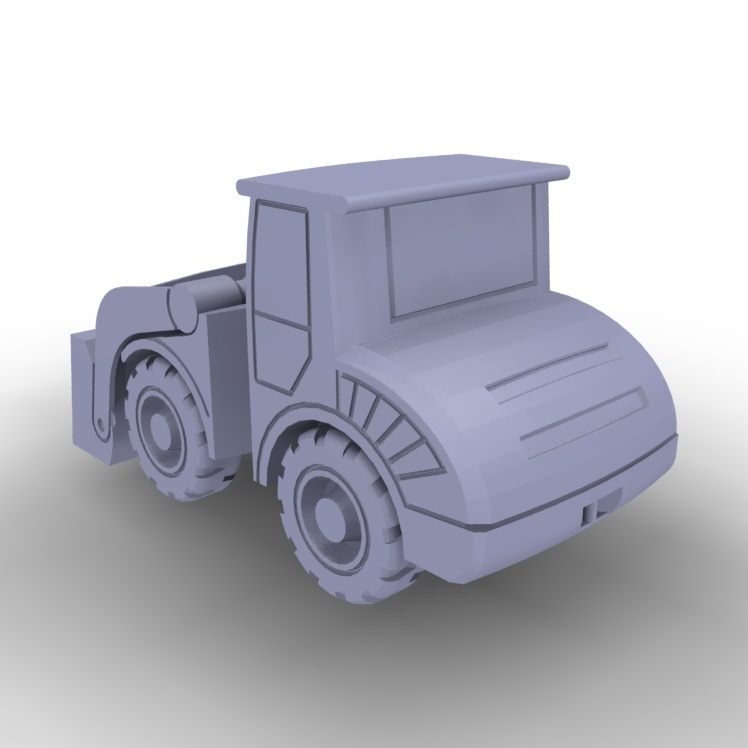 3D file Wheel Loader - Print-in-Place 🛞 ・3D print design to download・Cults