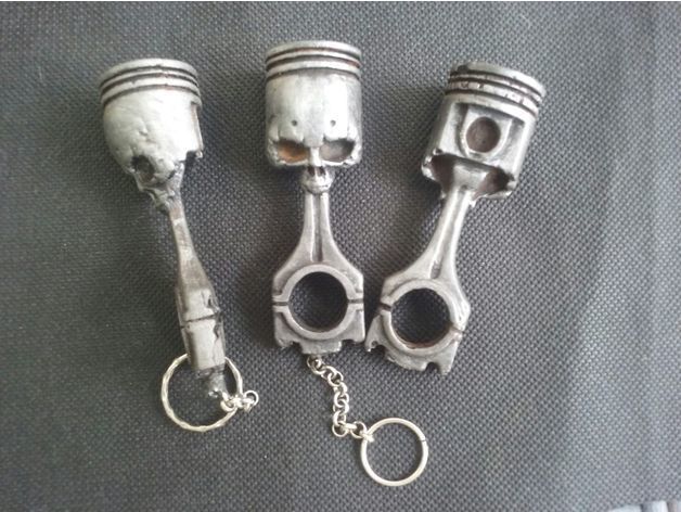 STL file skull piston 💀 ・3D print design to download・Cults