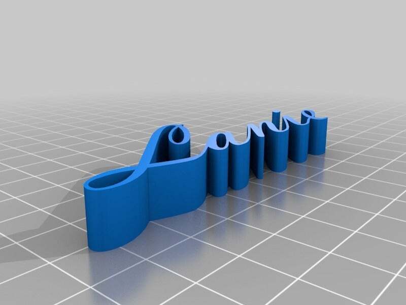 Free STL file Lanie Name Logo 🚩・3D printable design to download・Cults