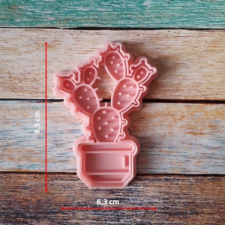 🌵 Cactus cutter and stamp - Cactus 10 cutter and marker・Free STL File ...