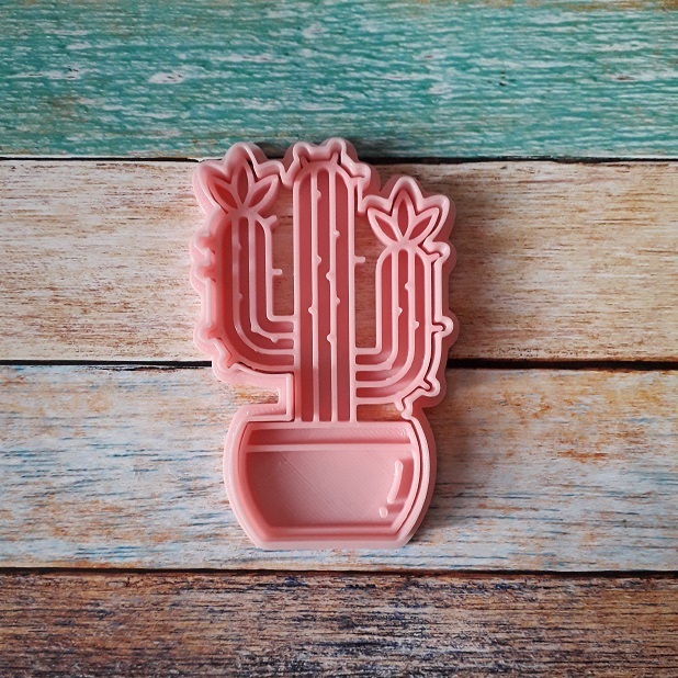 Файл STL Cactus cutter and stamp - Cactus 09 cutter and marker 🌵 ...