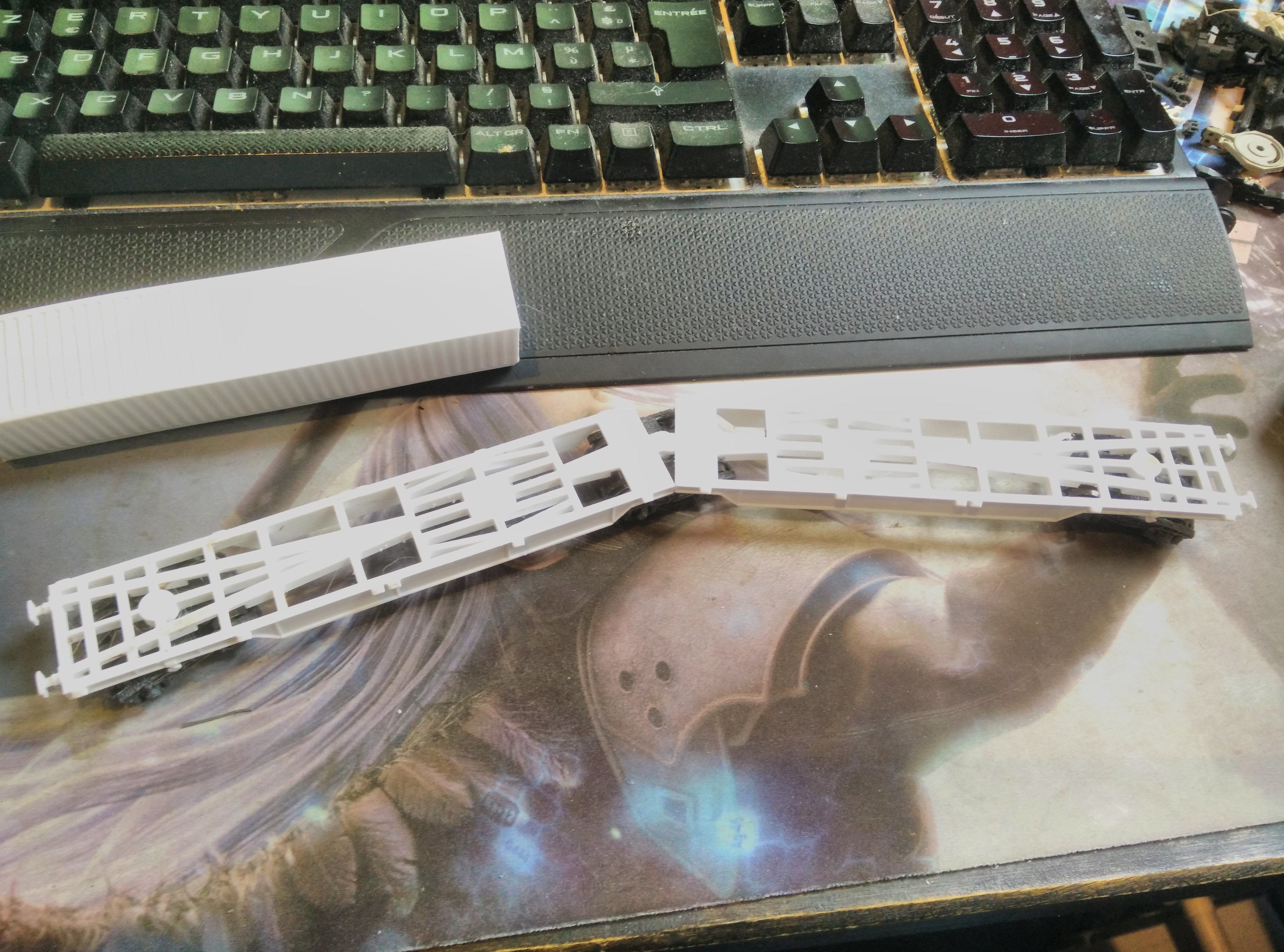 3D file TRAIN: Articulated Container Wagon HO 1:87 🚆 ・Template to ...