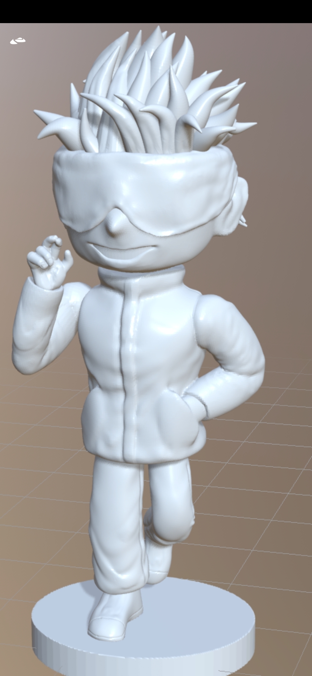 OBJ file Satoru Gojo - jujutsu kaisen 👾 ・3D printable design to ...