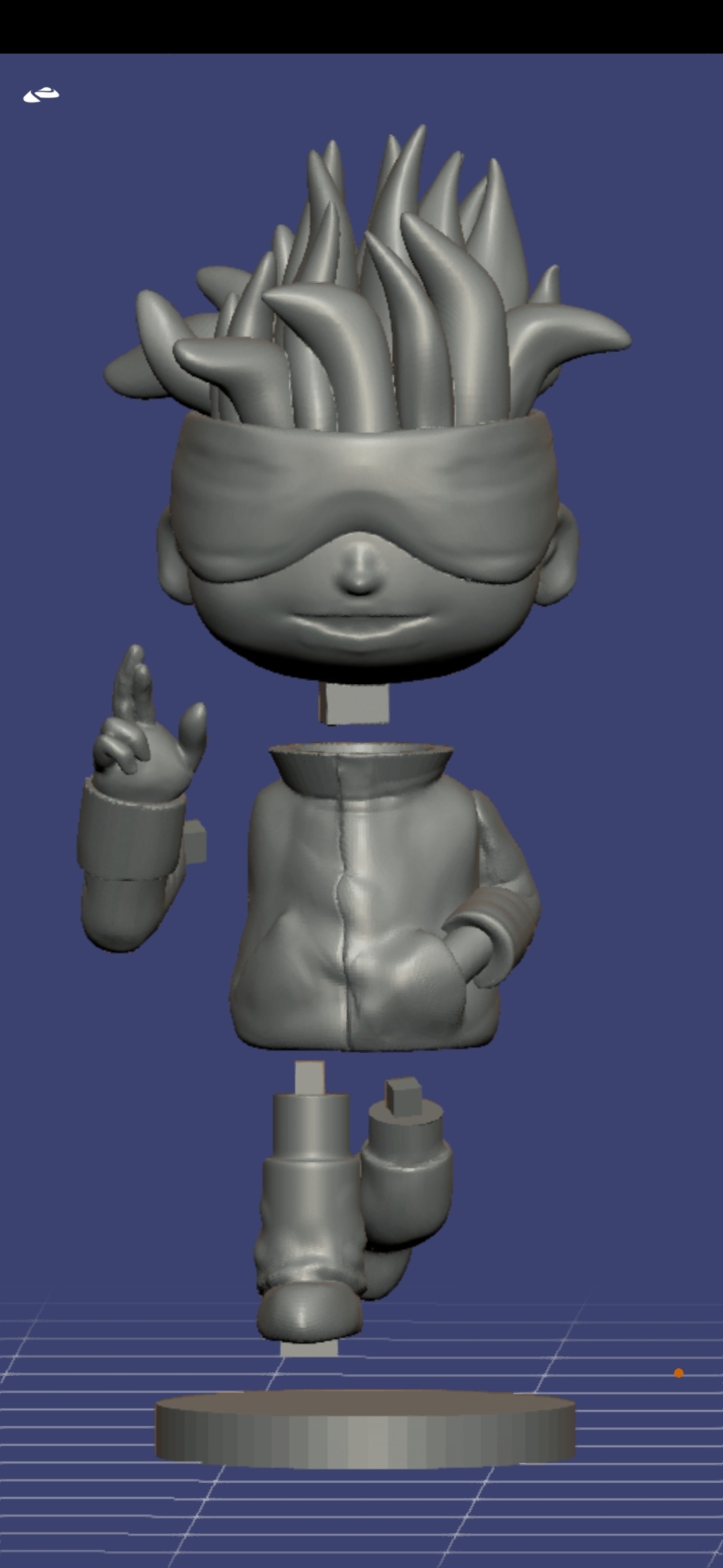 OBJ file Satoru Gojo - jujutsu kaisen 👾 ・3D printable design to ...