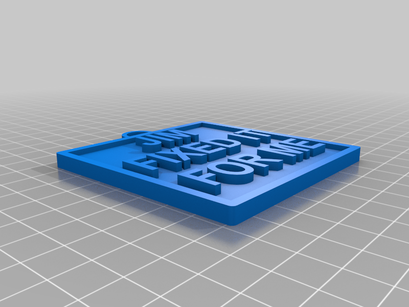 📛 Jim'll fix it badge・Free 3D File for ・Cults