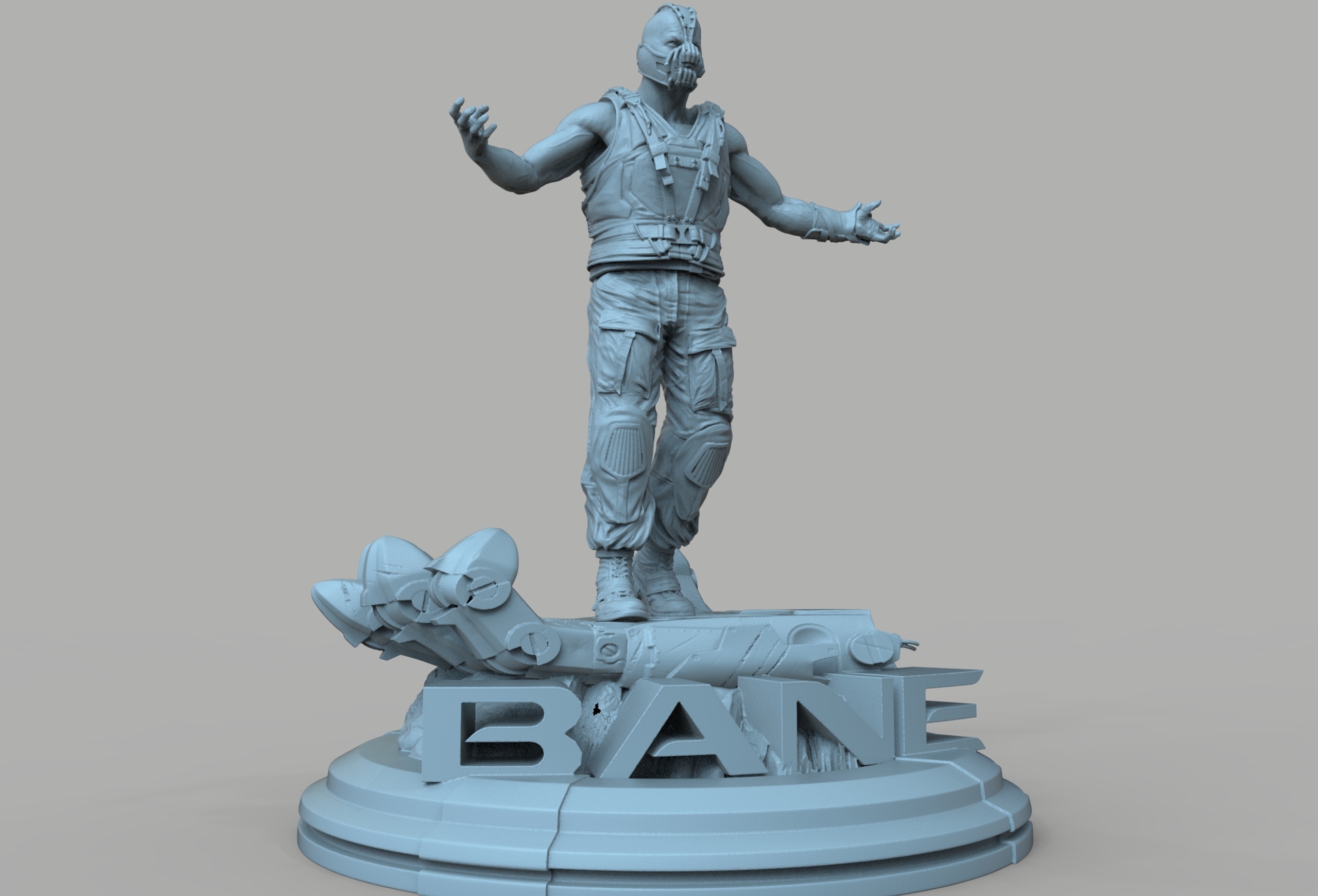 🎲 BANE OF BATMAN STL・Free 3D File for ・Cults