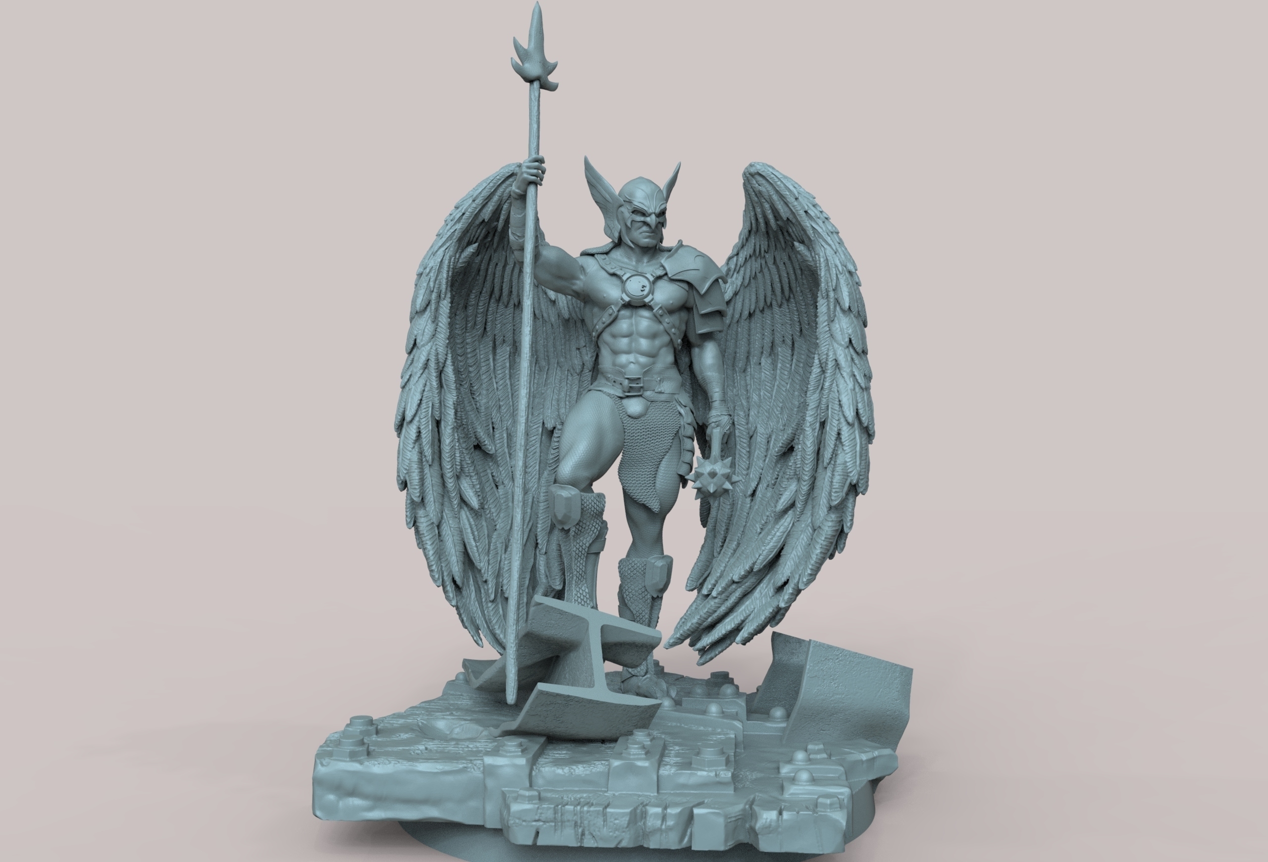 ⚔ HAWKMAN STL・Free 3D File for ・Cults
