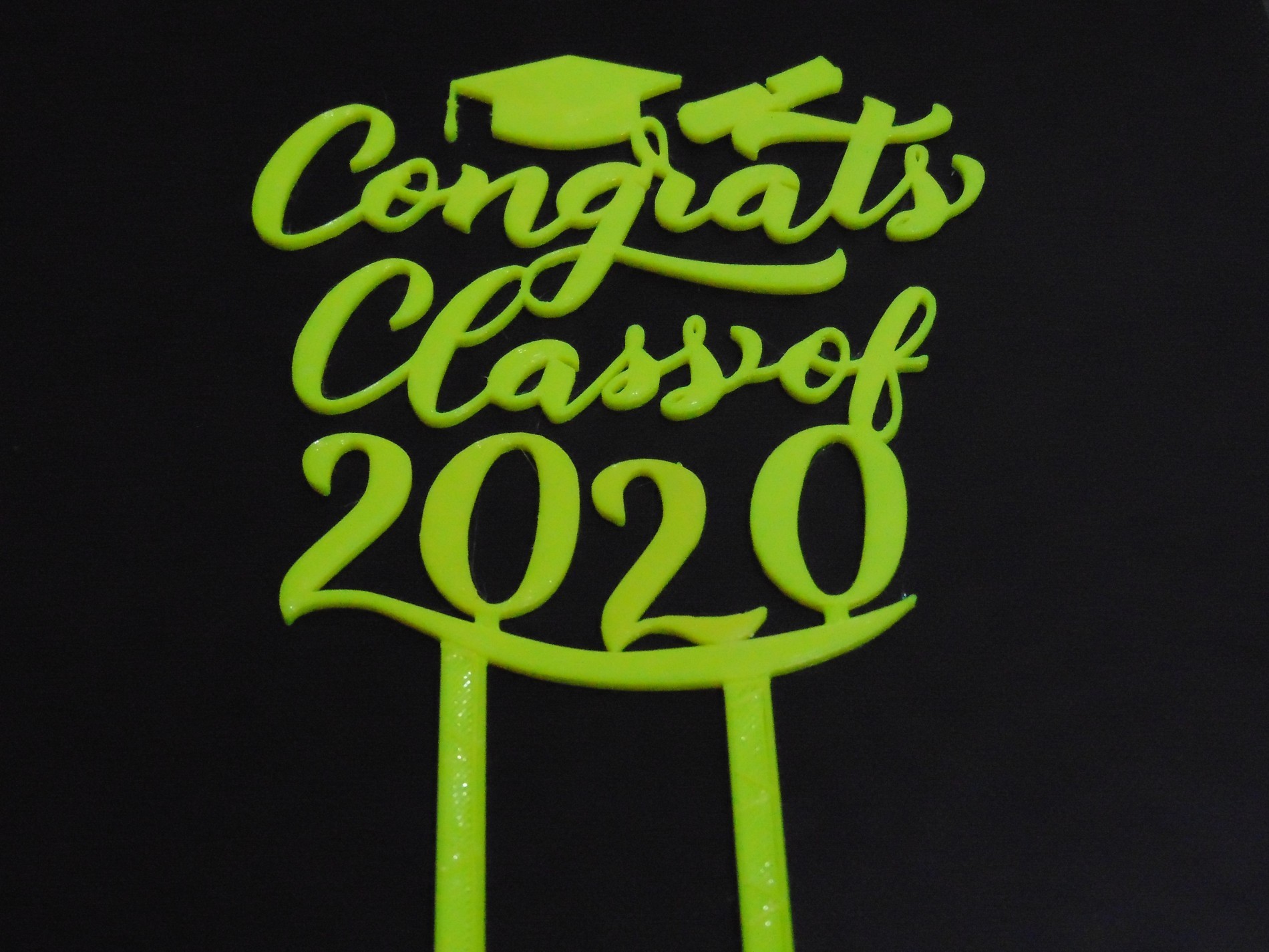 🍰 Topper cake - Congrats Class of 2020・ STL File for ・Cults