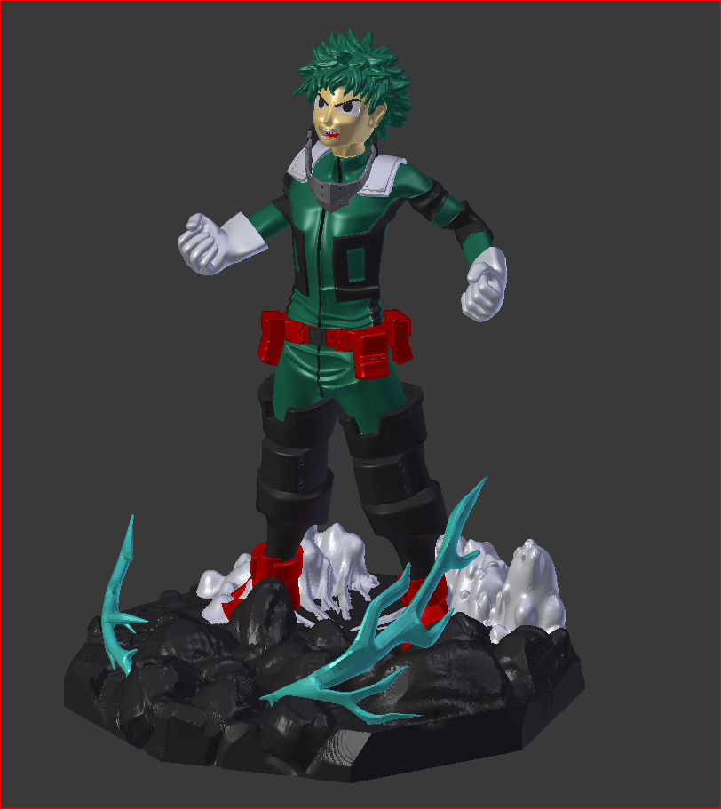 🦸 Deku model・ STL File for ・Cults