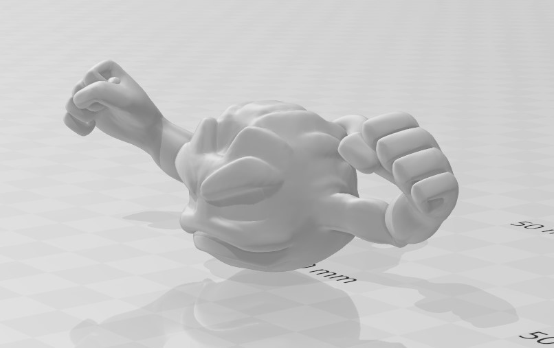 STL file Geodude Keychain (Pokémon) 🗝️・3D printable model to download・Cults