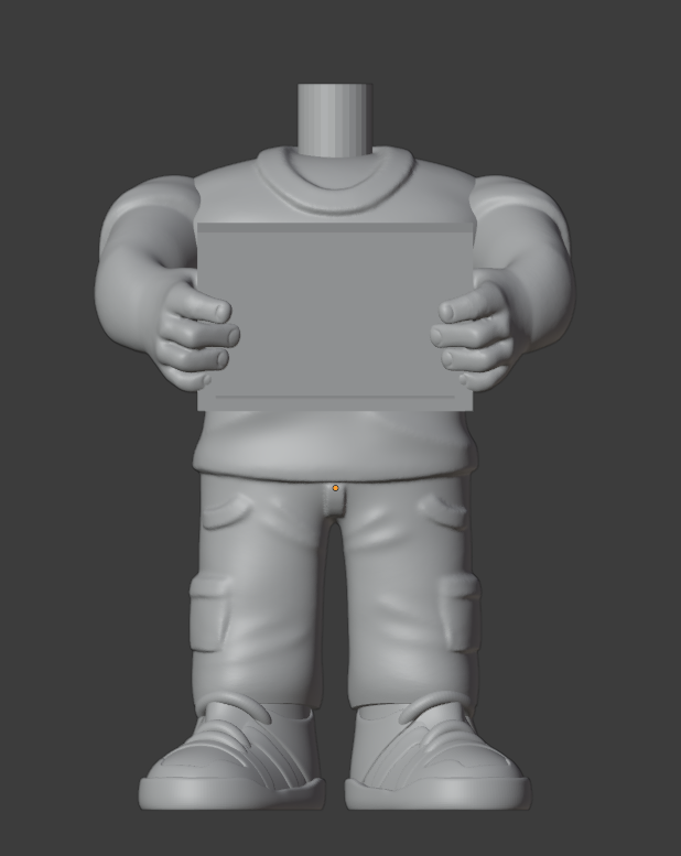 STL file Funko Pop Body - Sign Guy 👦 ・3D printer model to download・Cults