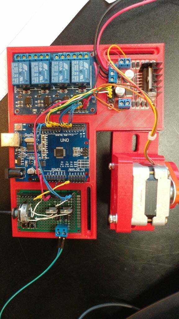 👽 Arduino uno R3 bracket - 4 relay card - H-bridge L298 - input card ...