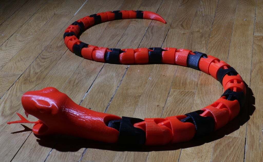 Free STL file Articulated snake 🐍 (OBJ)・3D print model to download・Cults