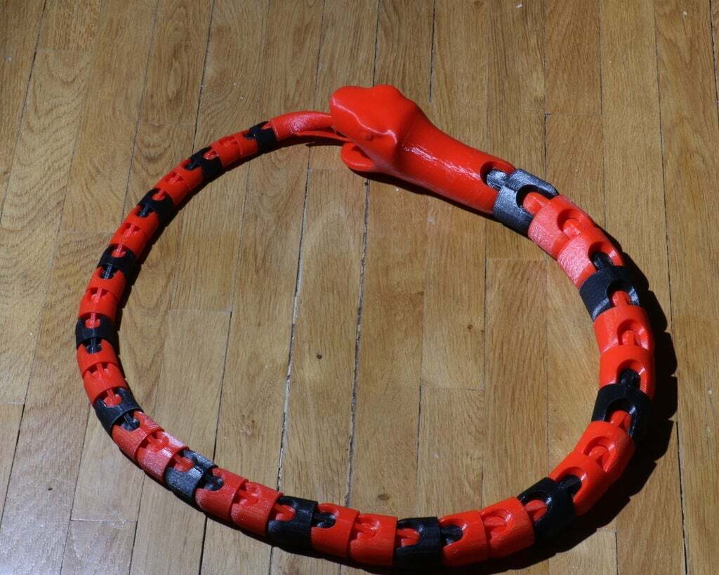 Free STL file Articulated snake 🐍 (OBJ)・3D print model to download・Cults