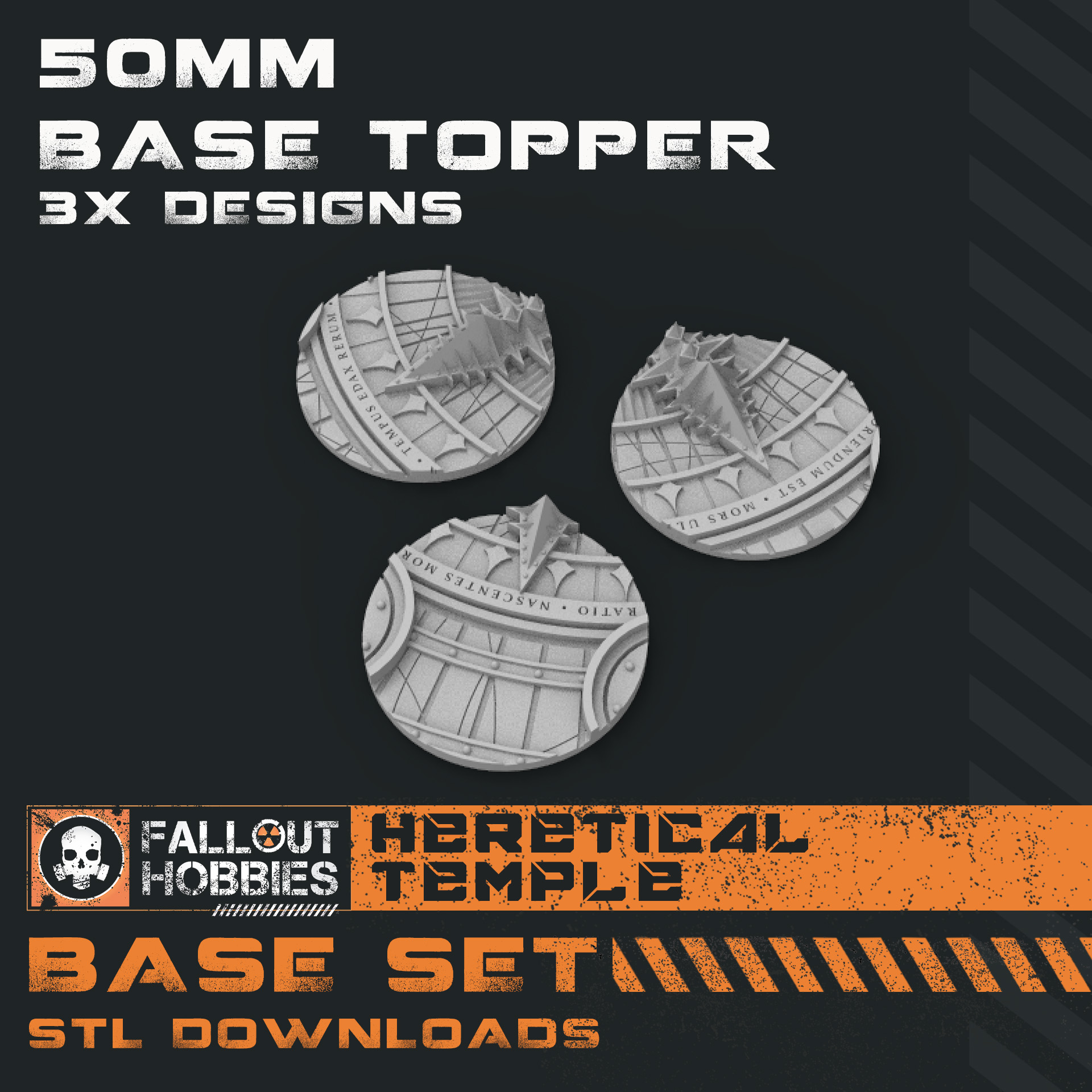 3D file Heretical Temple Bases Set 🕍 ・3D printing design to download・Cults