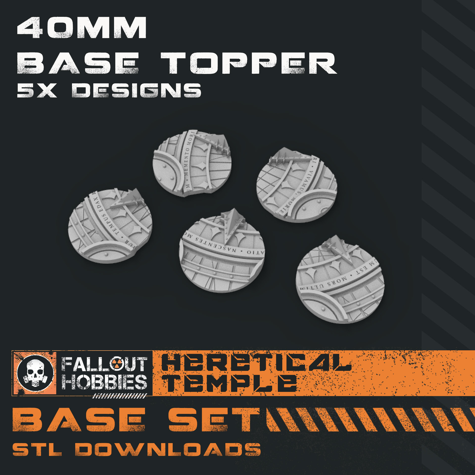 3D file Heretical Temple Bases Set 🕍 ・3D printing design to download・Cults