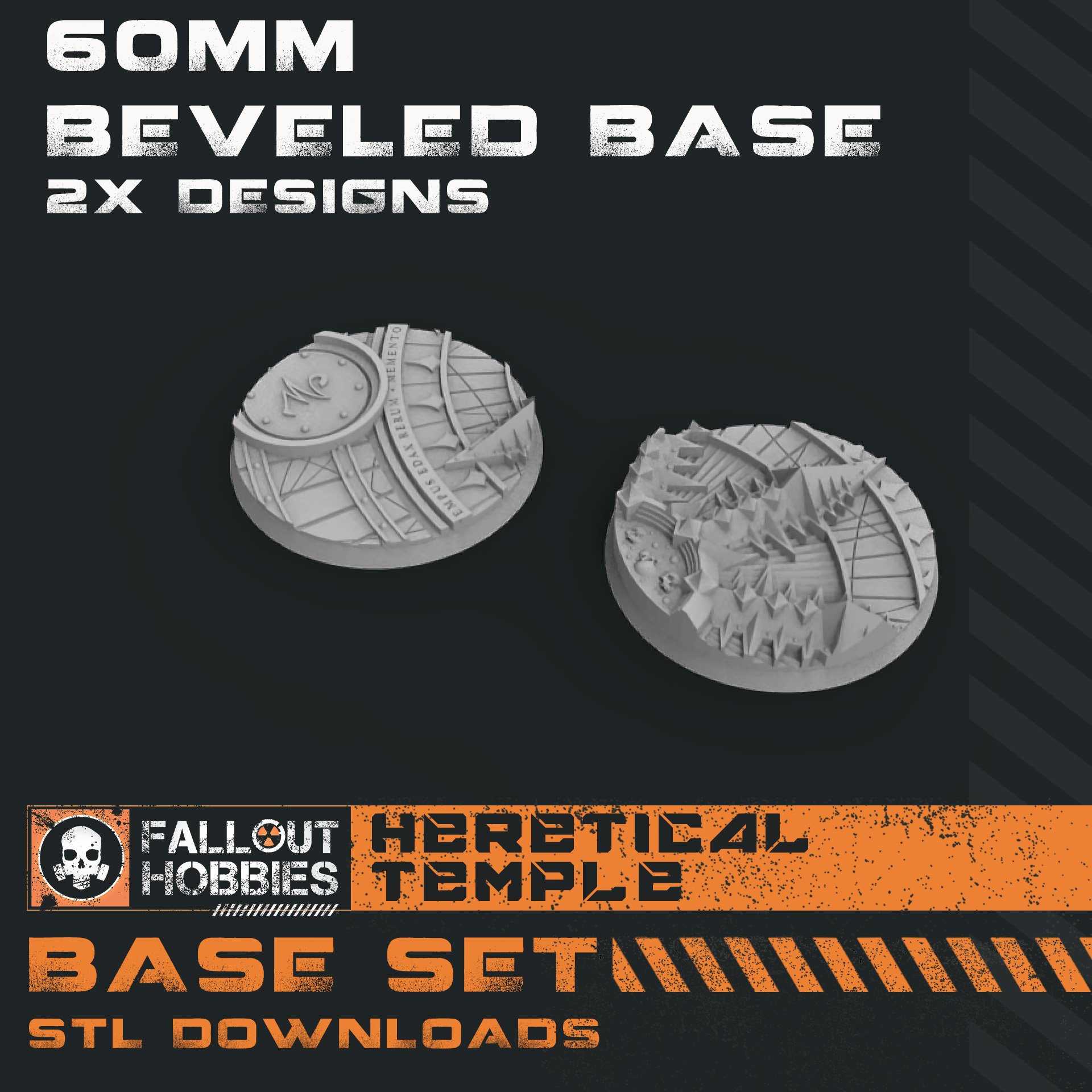 3D file Heretical Temple Bases Set 🕍 ・3D printing design to download・Cults