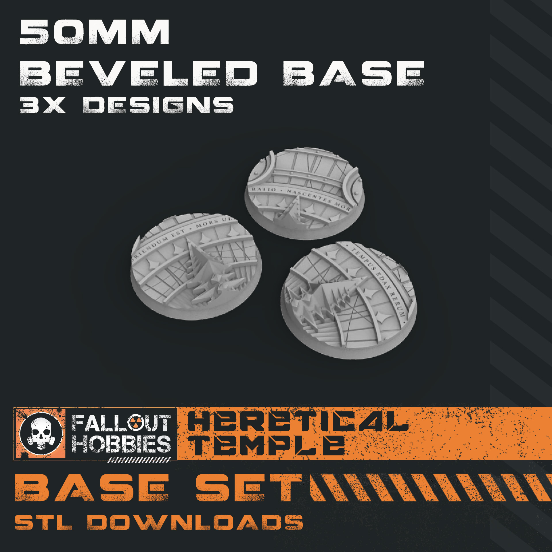 3D file Heretical Temple Bases Set 🕍 ・3D printing design to download・Cults