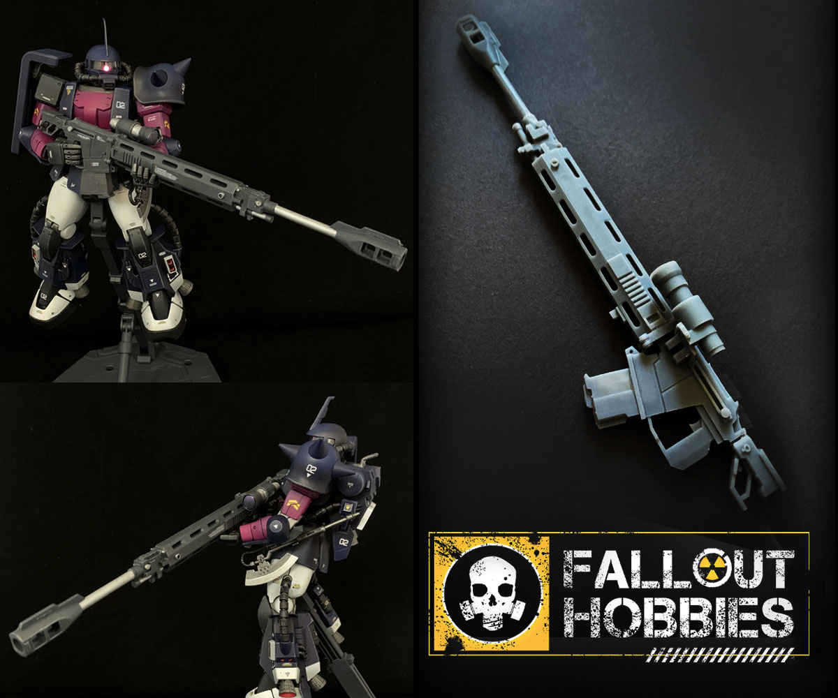 🔫 1/100 1/144 Mecha Sniper anti-ship Rifle・ 3D File for 3D printing・Cults