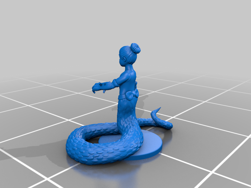 Free 3D file Martha the Snake Lady 🐍 ・3D printable model to download・Cults