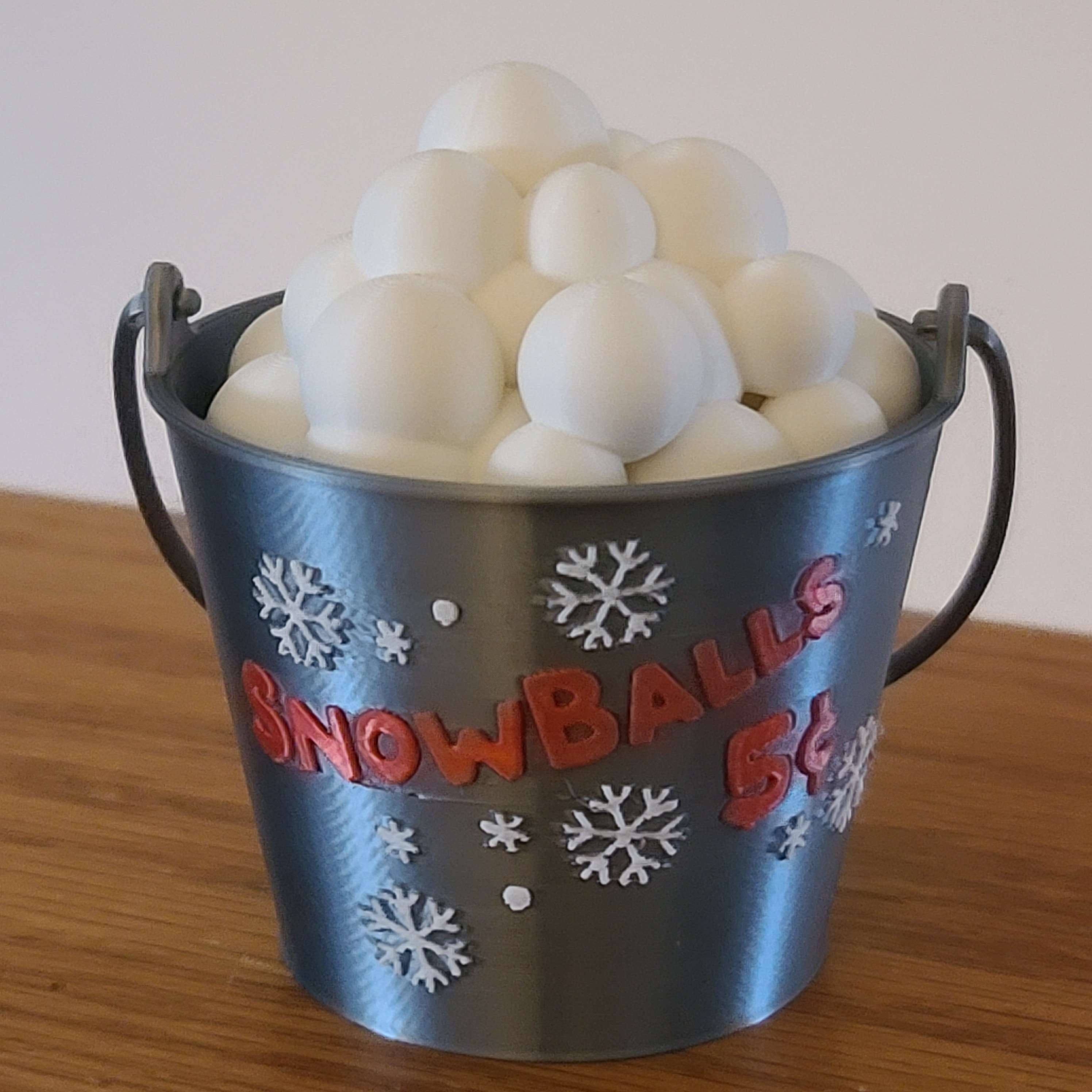 🪣 Snowball Bucket Ornament or Candy Dish - AMS Prepainted Included・Free ...