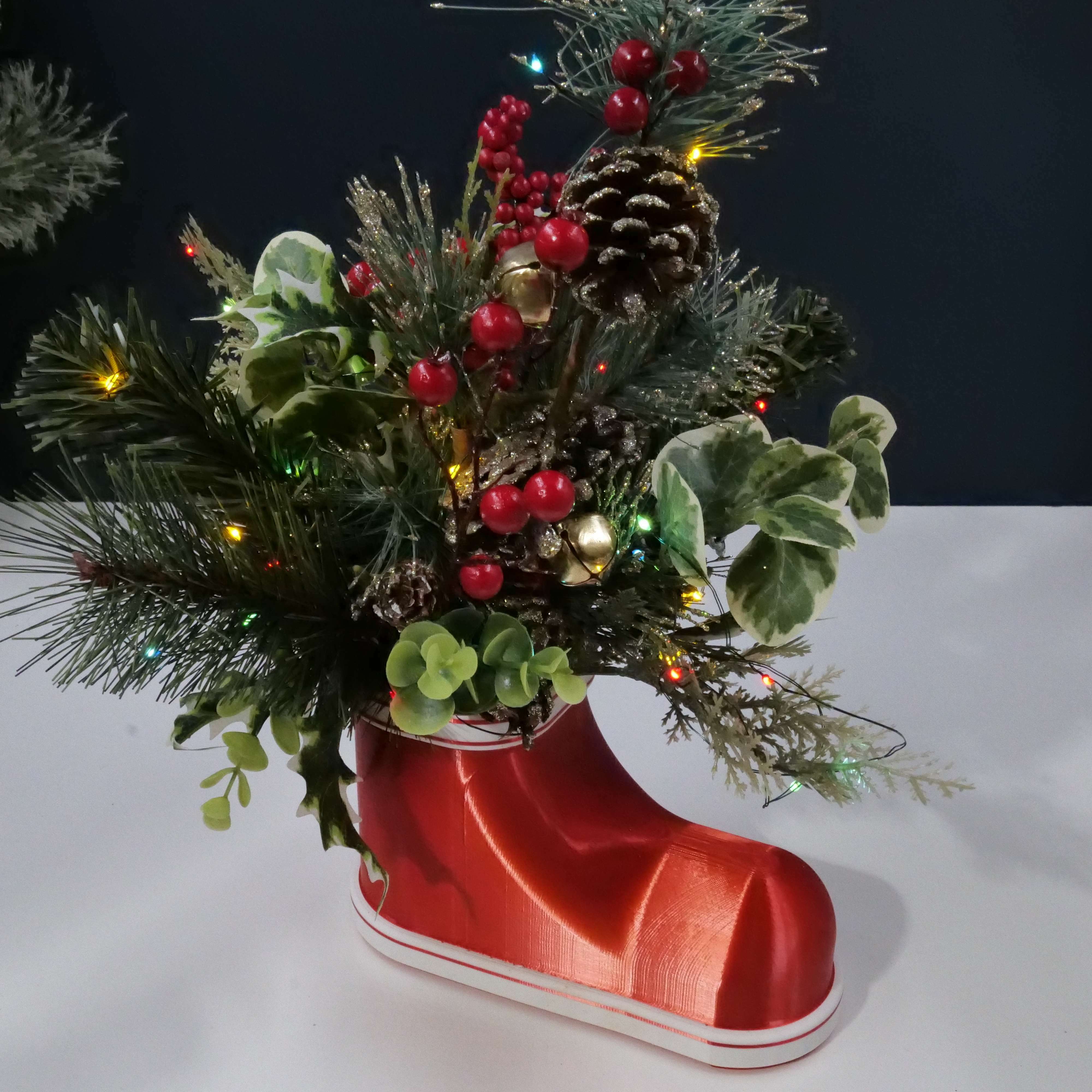 🚸 Holiday Children Boot Planter / Container・Free STL File for ・Cults